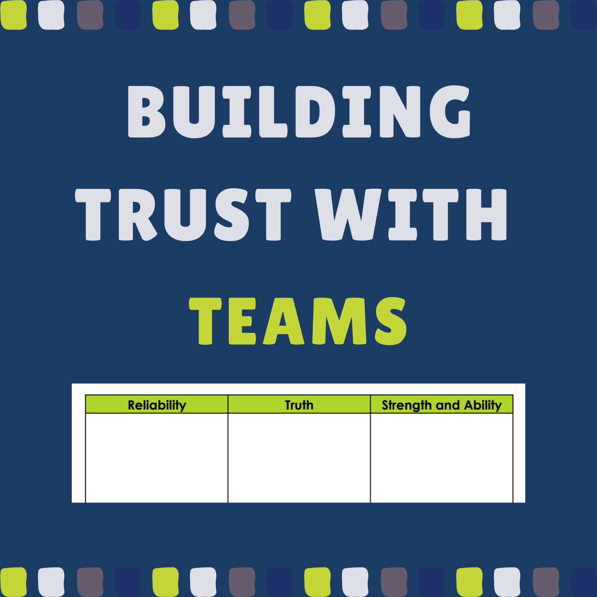 Building Trust with Teams - STRIVE TLC